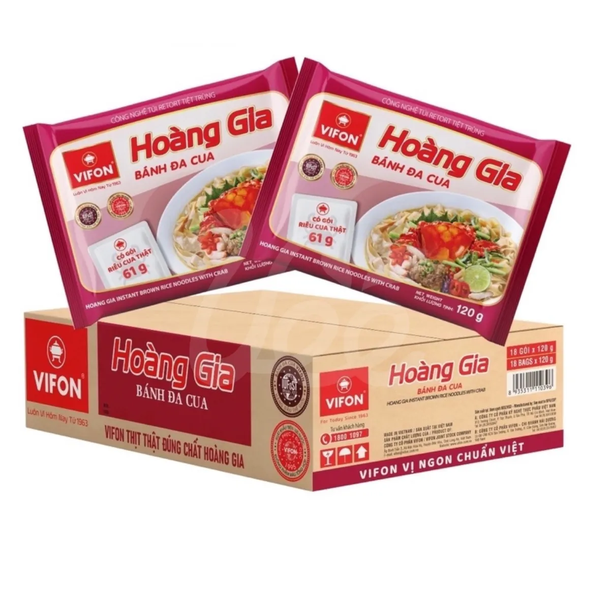 [VIFON] Royal Crab Noodle 120g - VeeFood
