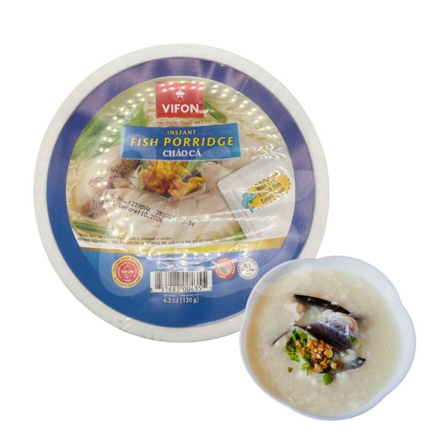 [VIFON] Instant Fish Porridge Cup 4.16oz - VeeFood